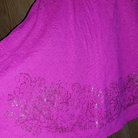 Mudd | Tops | Mudd Pink Tank Top With Gold Design At Bottom | Poshmark